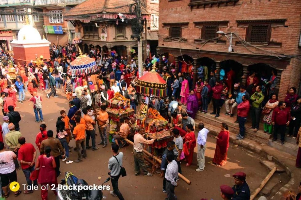 Sindoor Jatra - A Frenzy of Colours at Thimi, Nepal | Tale of 2 Backpackers